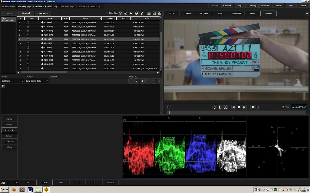 Input Lut pulldown disappears when toggling between two open episodes ... Input Lut pulldown disappears when toggling between two open episodes ...